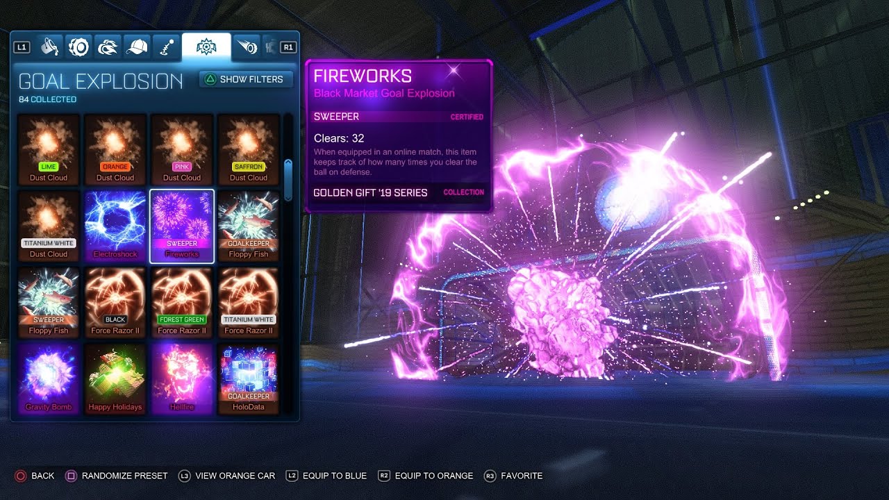 Fireworks l Rocket League Goal Explosion [2020 SHOWCASE] - YouTube