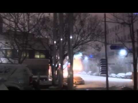 Snow in Incheon, South Korea - YouTube