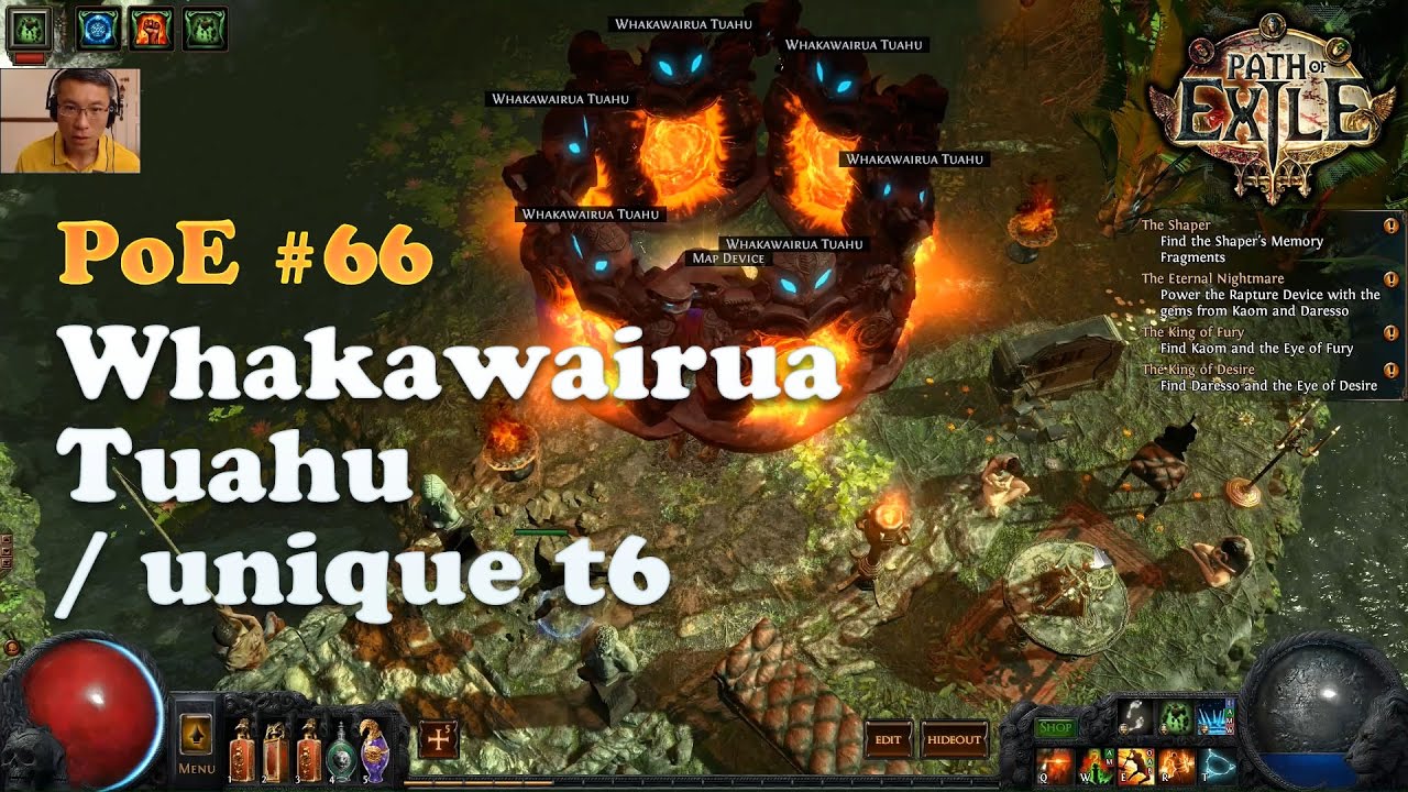 [Path of Exile] Whakawairua Tuahu / unique t6 (Legacy League) - YouTube
