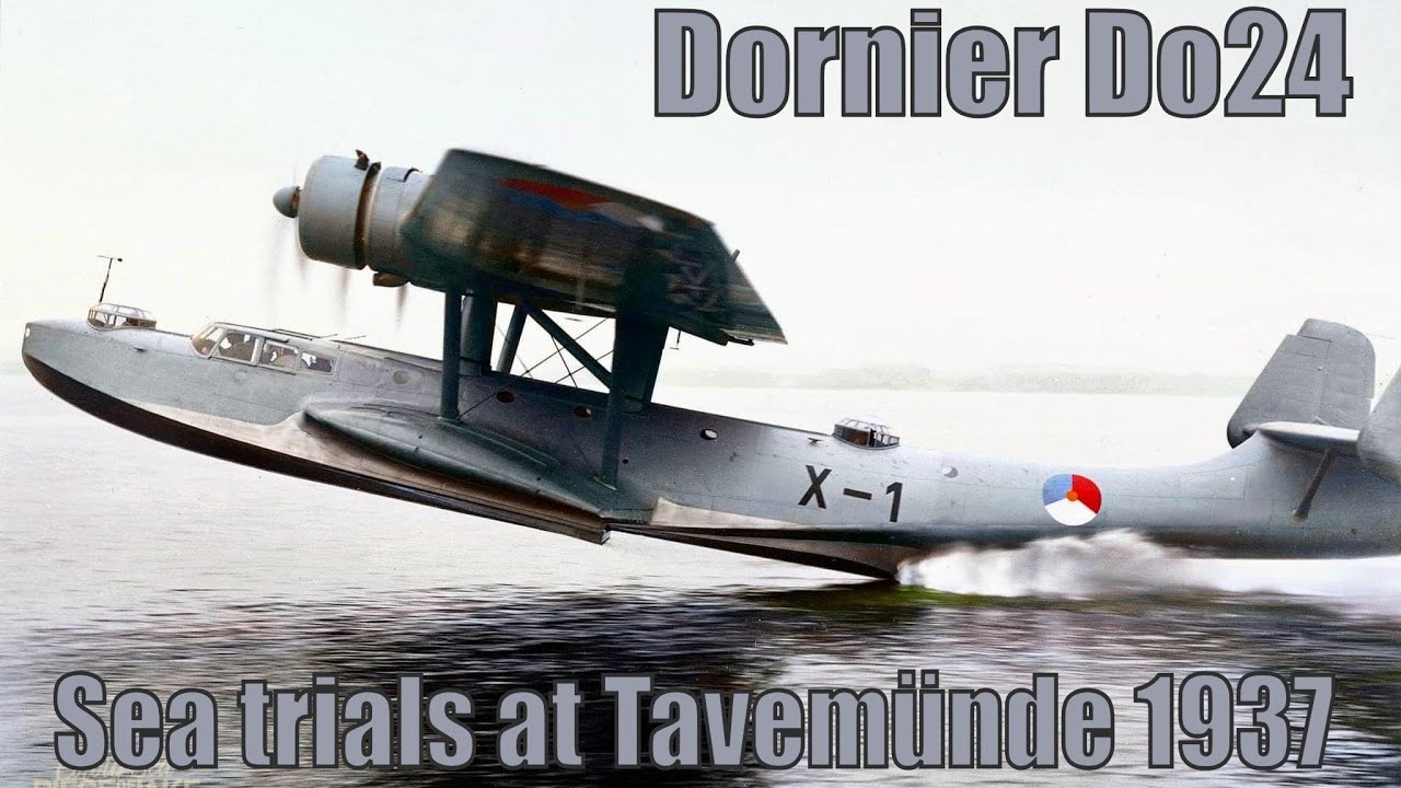 Dornier Do24, promotional film from the sea trials at Tavemünde 1937 - YouTube