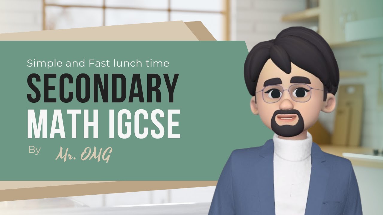 SECONDARY MATH IGCSE QUESTION MADE EASY - YouTube