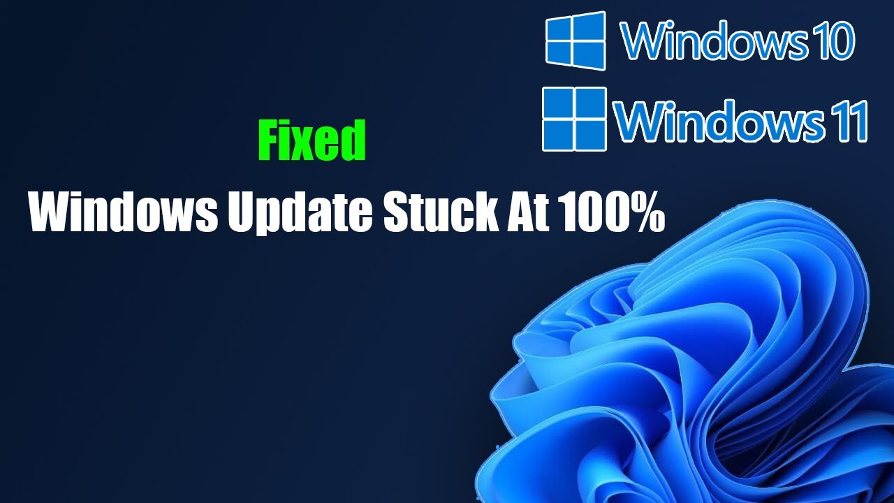 Fix Windows 11 Windows Update Stuck At 100% - YouTube