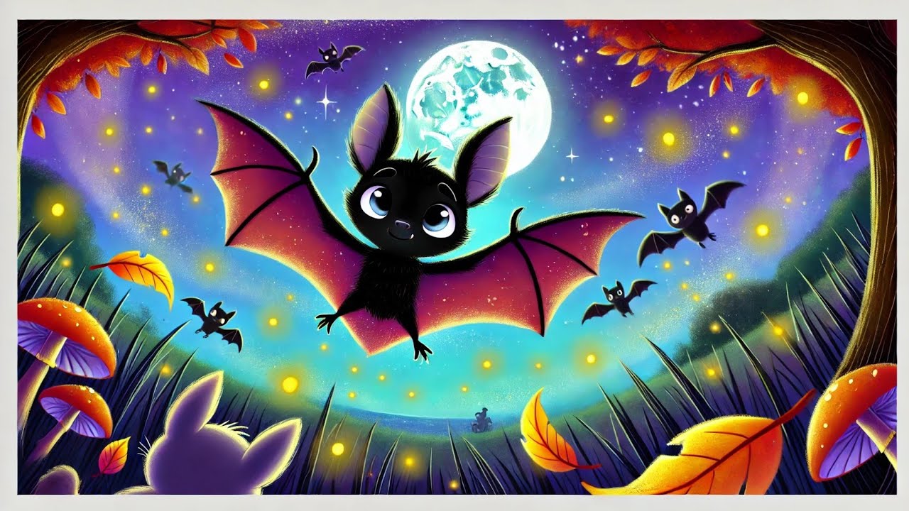 🦇 Benny the Brave Bat: A Nighttime Fall Adventure! 🦇 - YouTube