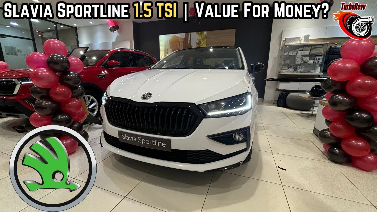 Skoda Slavia Sportline 1.5 TSI DSG Walk-Around: Unveiling Sporty Design ...