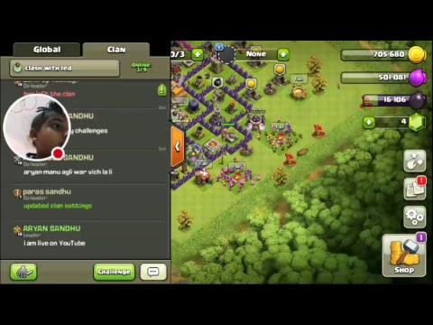 My Clash of Clans live stream aryan sandhu - YouTube