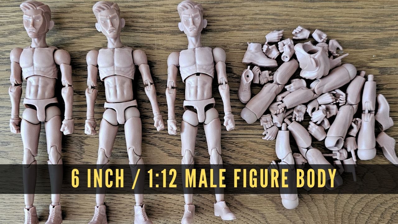6in STUDIO Male Figure Body: 001 MK1 (Quick Look) - YouTube