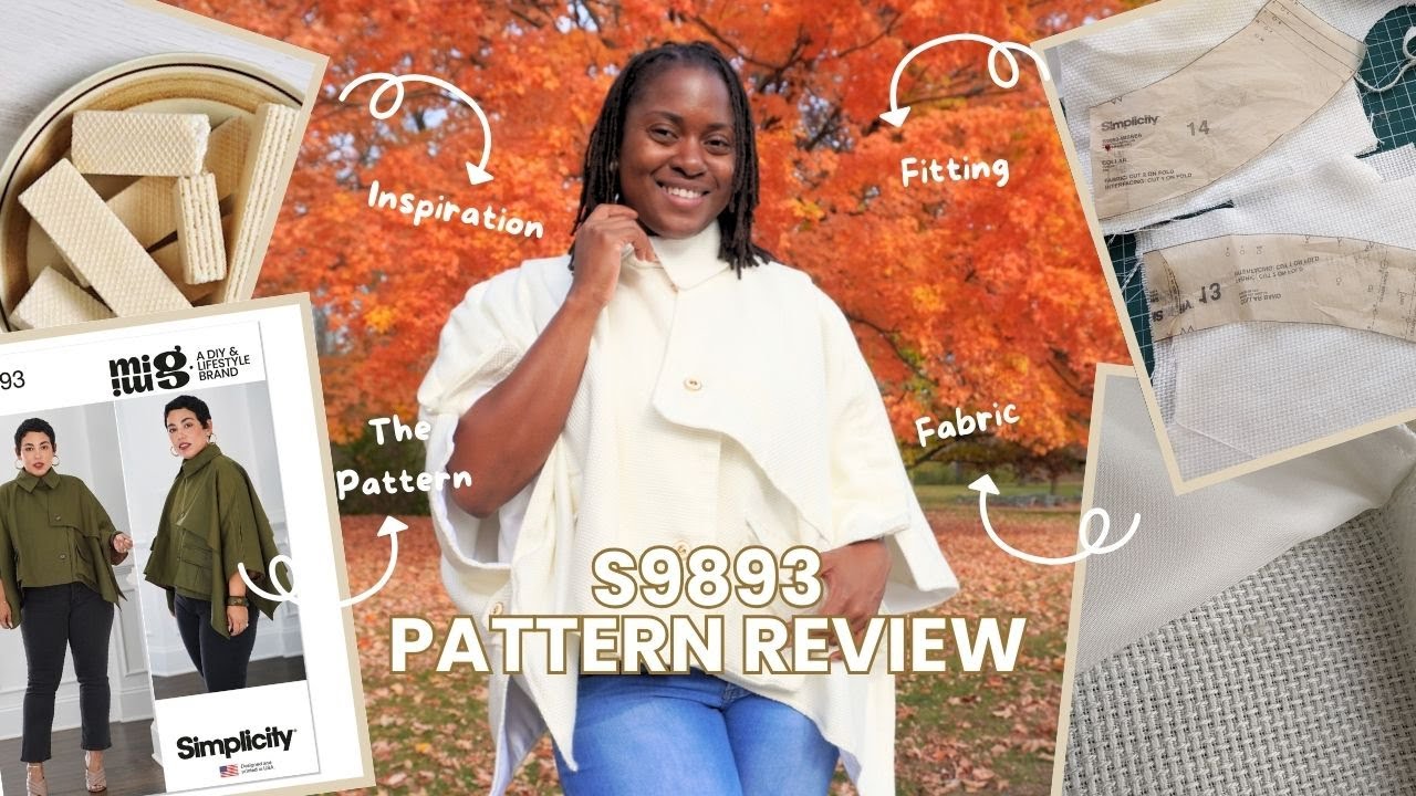 My Vanilla Wafer Cape S9883 Pattern Review - YouTube