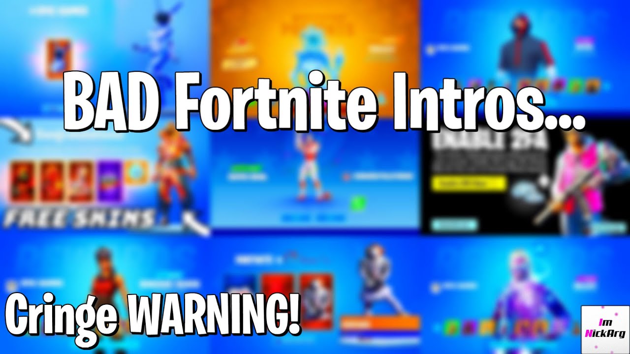10 minutes of CRINGY Fortnite intros... - YouTube