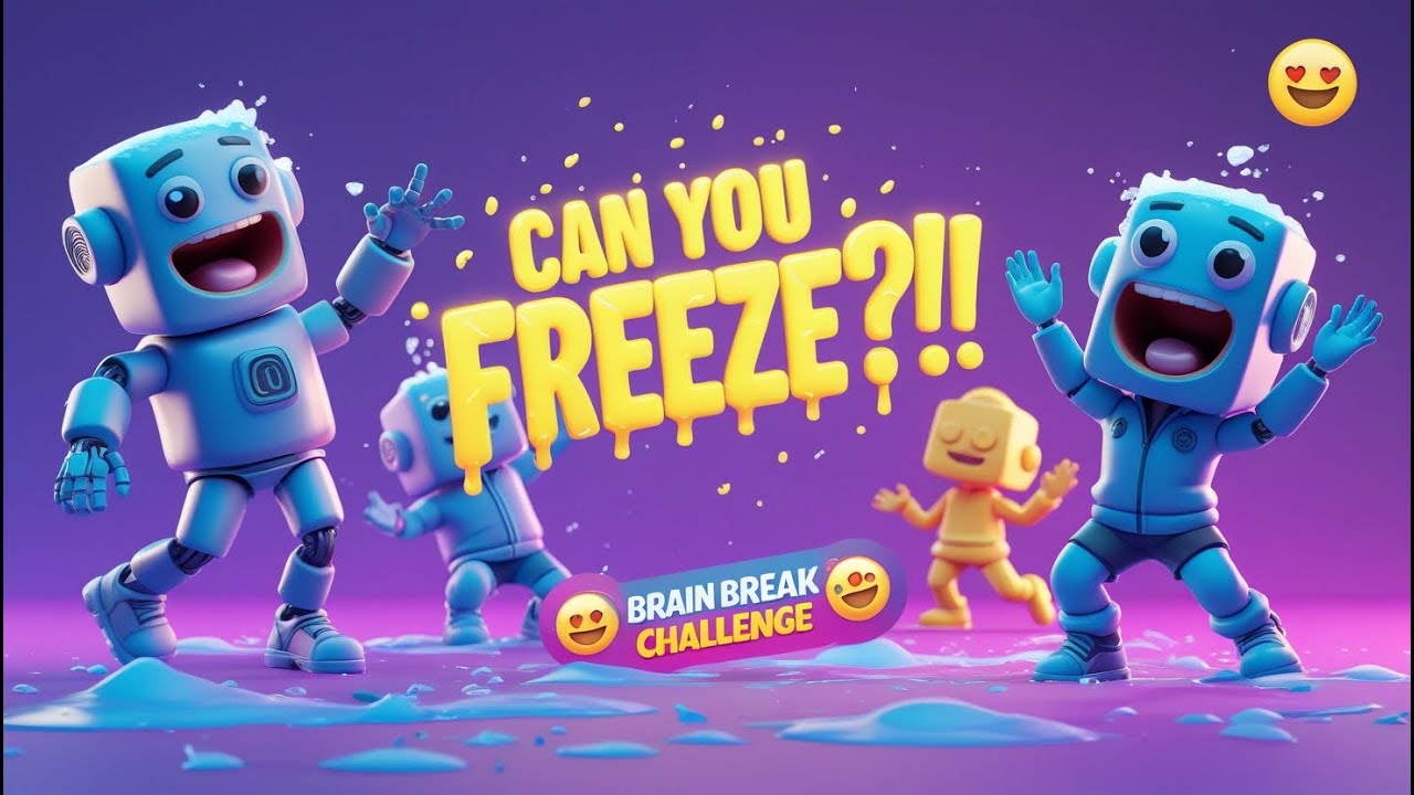 Kindergarten Brain Break: Wiggle & Freeze! 🎵 Kids Fitness Song ...