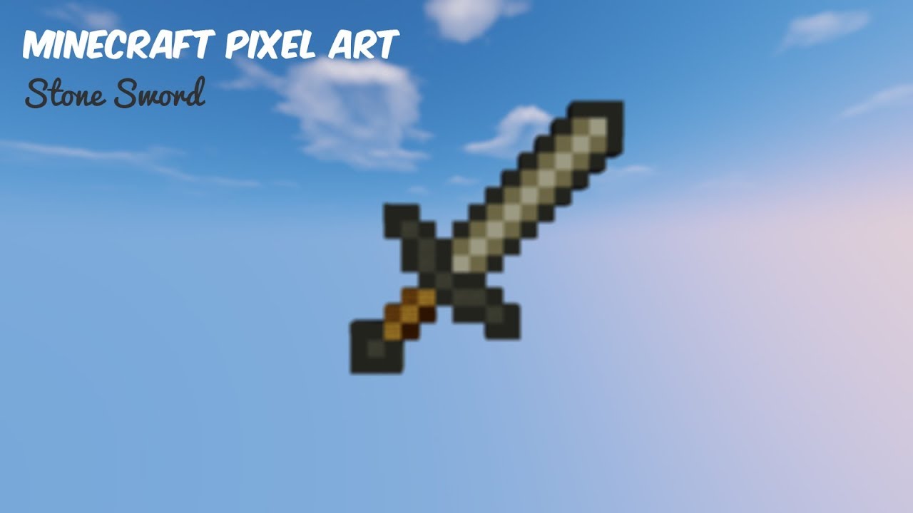 Minecraft Stone Sword Pixel Art A Sword In The Stone Sword In The
