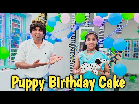 Puppy Birthday Cake 🎂 🍰 | comedy video | funny video | Prabhu sarala lifestyle