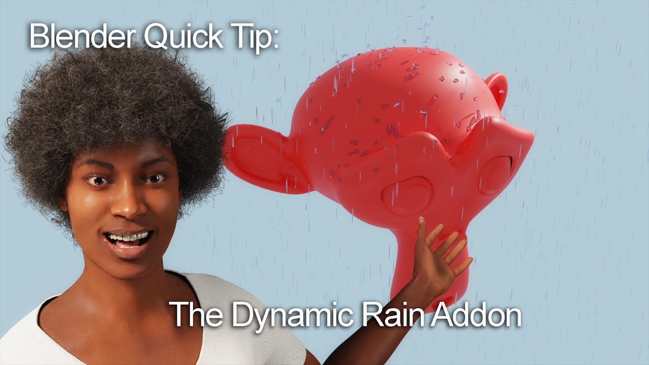 Blender Quick Tip: The Dynamic Rain Addon - YouTube