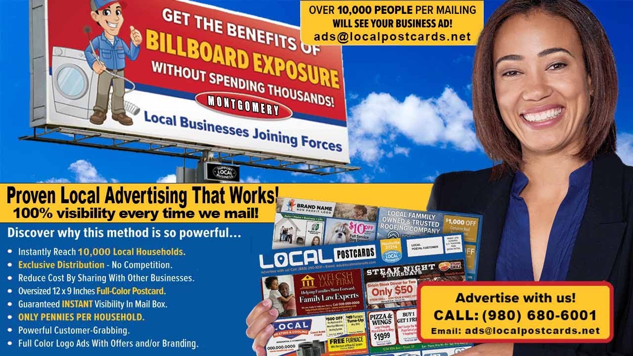 Local Postcard Marketing for Small Business Marketosity Montgomery TX ...