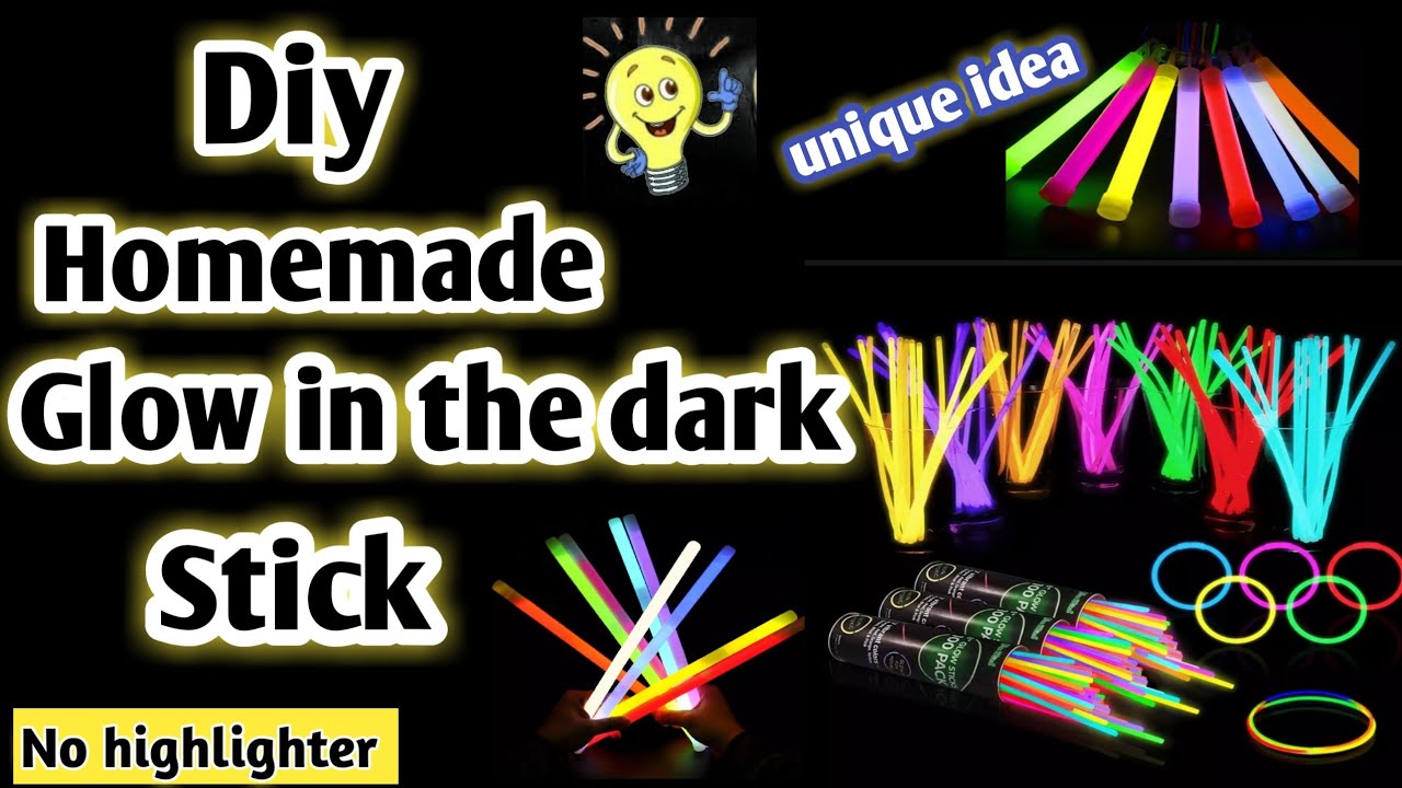 #85| How to make Glow in the dark Stick at home | Diy Homemade glowing ...