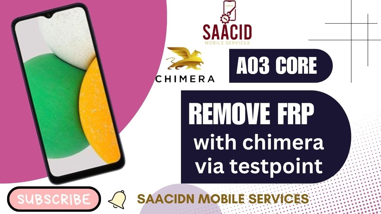 SAMSUNG A03 CORE A032F REMOVE FRP DONE WITH CHIMERATOOL VIA TESTPOINT ...