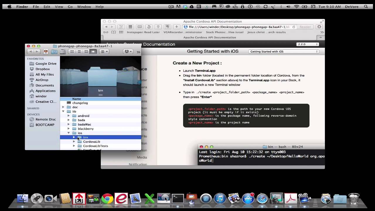 Lesson 2 Creating An Xcode Project Using Phonegap Youtube