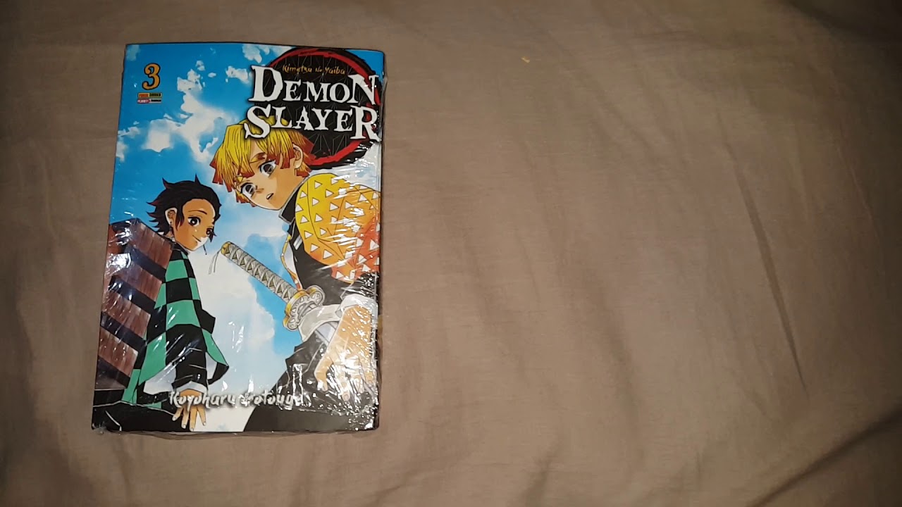 Demon slayer/kimetsu no yaiba volume 3 unboxing - YouTube
