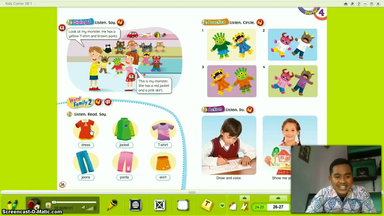 English - Understand the different colors of clothes Grade 1 Meet 3 ...