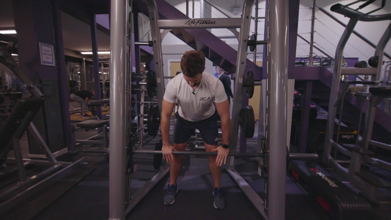 Smith Machine Standard Bent Over Row - RCA Fitness - YouTube