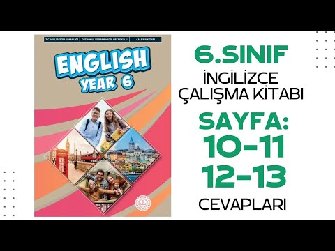 📚 6. Sınıf İngilizce MEB Çalışma Kitabı Sayfa 10-11-12-13 cevapları bu videoda sizlerle! ✨
