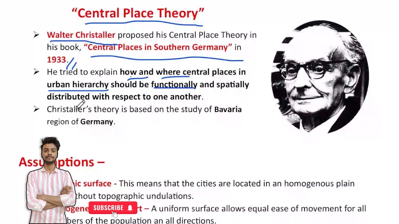 Central Place Theory | Walter Christaller | Human Geography | NET UPSC ...