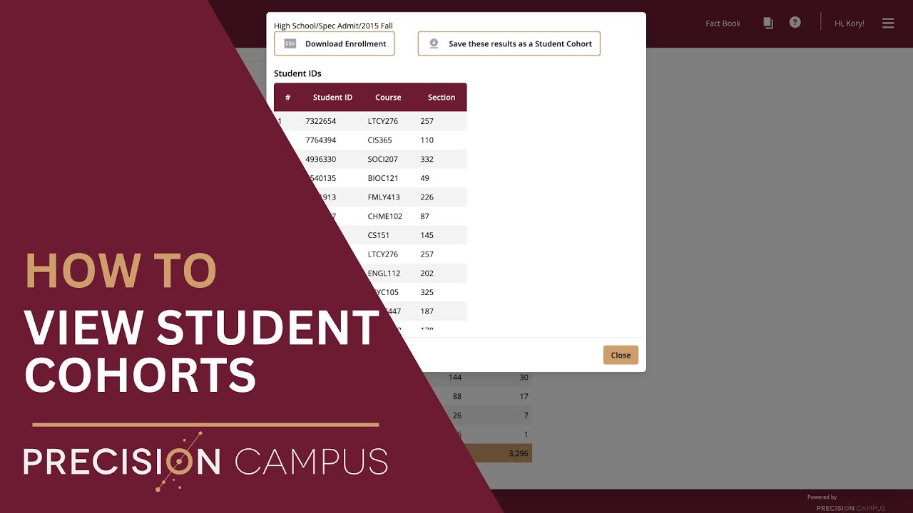 How to View Student Cohorts - YouTube