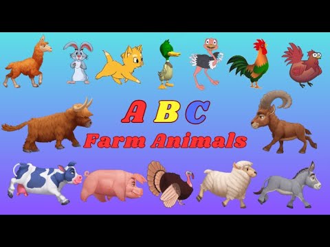 ABC Farm Animals | Alphabet Animals for Kids N11TH5 | - YouTube