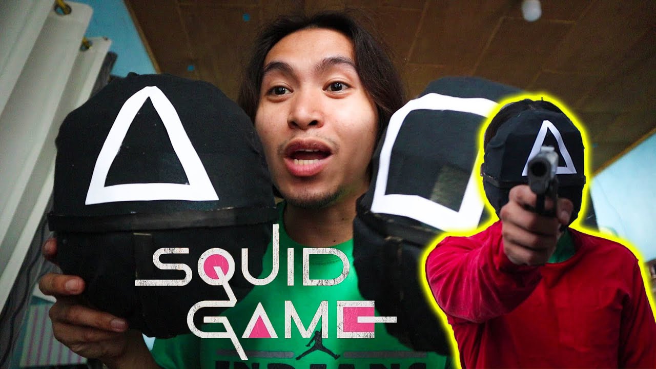 How To Make Squid Game Pink Soldier Mask (P0.00 ZERO PESO BUDGET ...