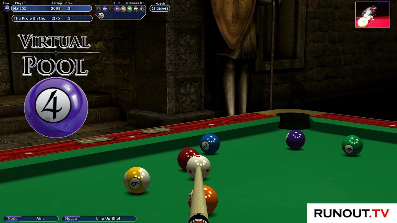 Virtual Pool 4 #75 9-Ball - Mal255 v Pro With The Show in Career Mode ...