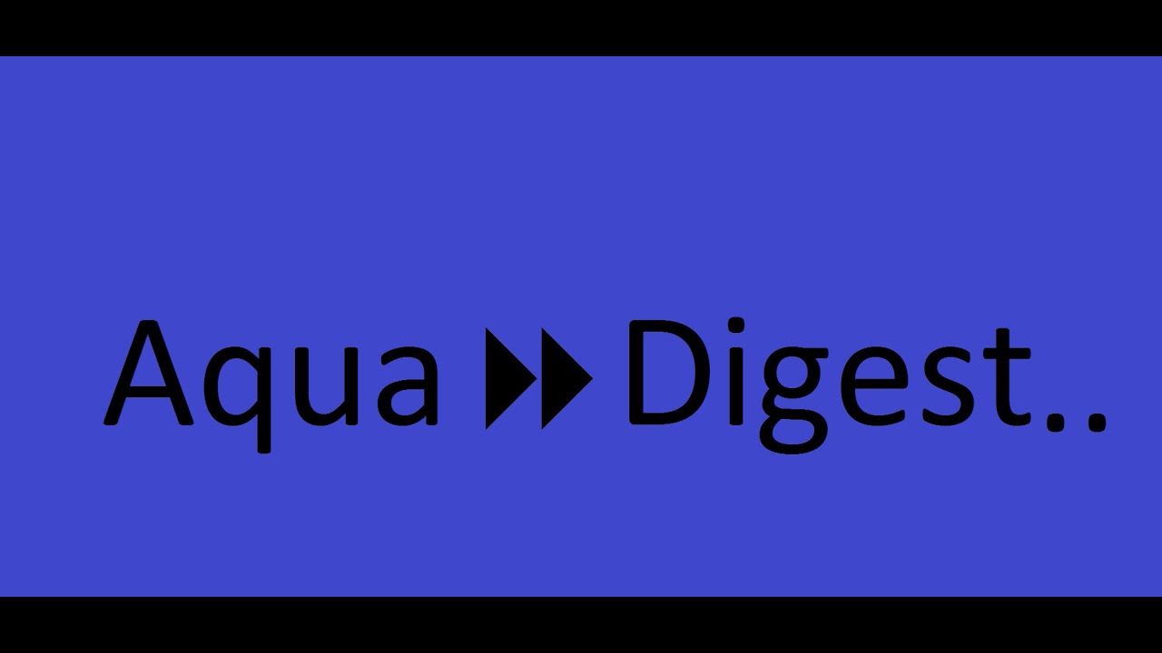 AVA Aqua Digest ⅴ - YouTube