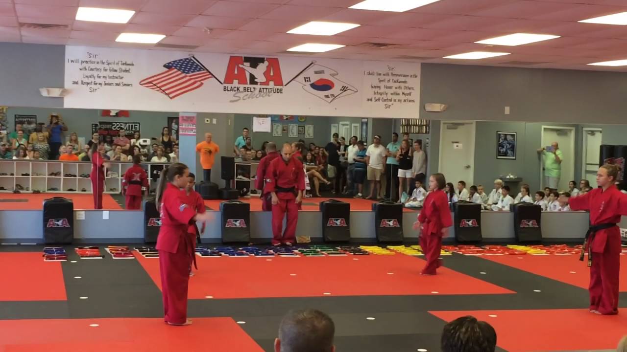 Belt promotion demo - YouTube