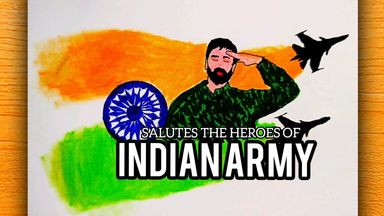 Salute to the Indian Army | Tribute Drawing for Our Brave Soldiers ...