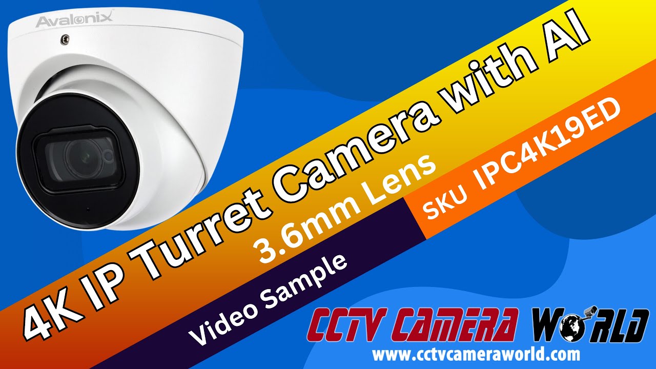 Video Sample of the Ultimate 4K IP Turret Camera with AI by Avalonix ...