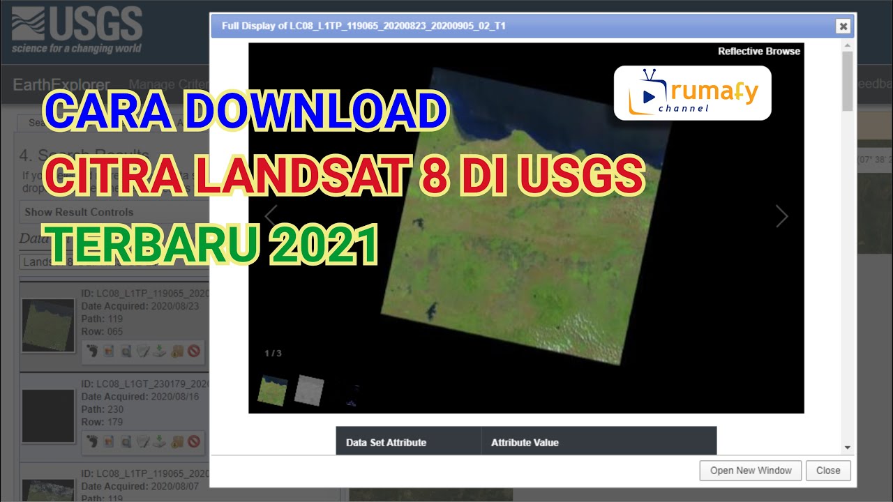Cara Download Citra Landsat 8 di USGS - Terbaru 2021 - YouTube