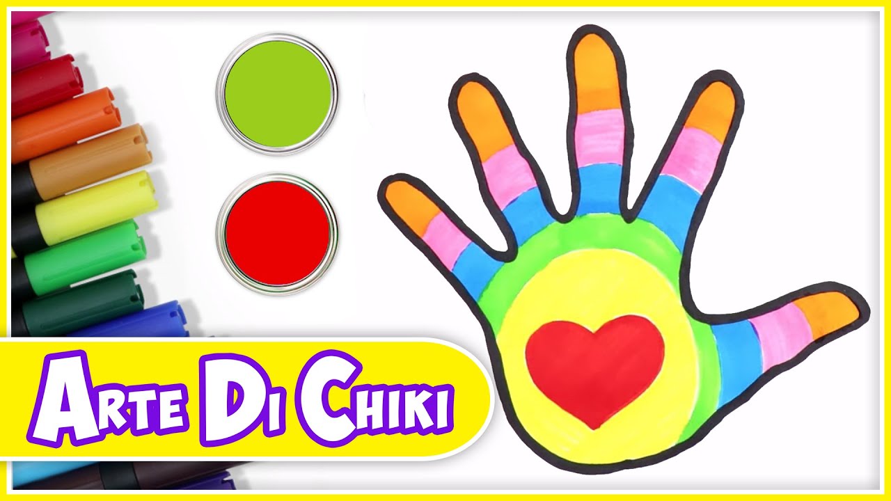 Impara come disegnare un cuore | disegnare video per bambini | chiki ...