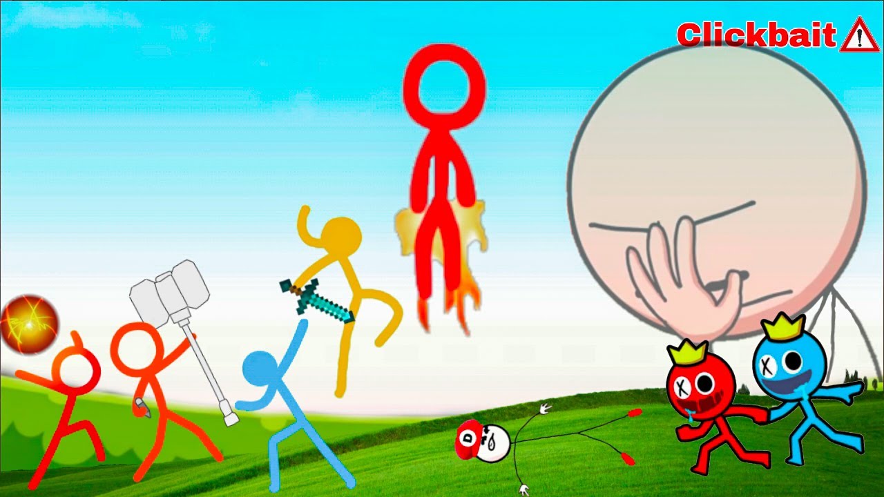 Red & Blue stickman | AnujGames | - YouTube