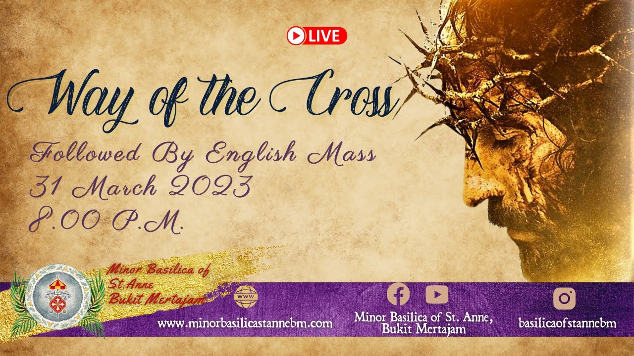Way of the Cross & Mass in English | 31st March 2022 | 8.00pm - YouTube