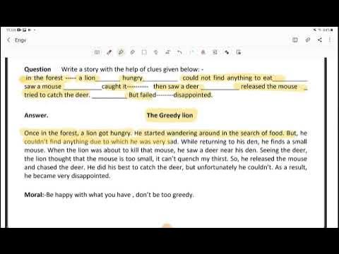 Story Writing: Story Writing with the Help of Clues - YouTube