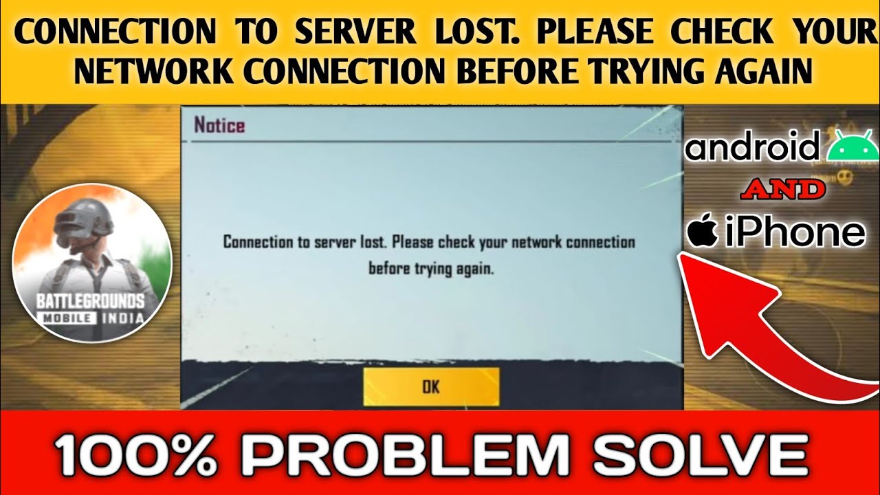 How To Solve Connection To Server Lost Please Check Your Network Connection Before Trying Again