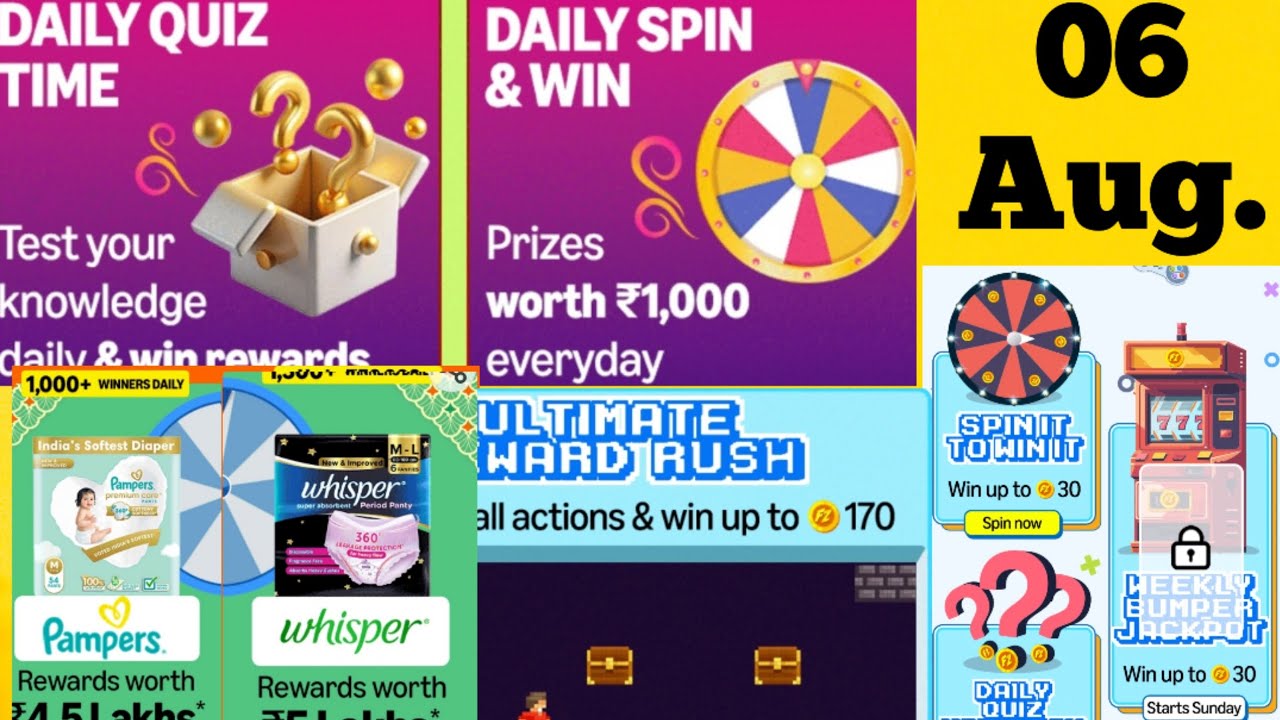 Amazon Funzone Carnival Coins Quiz Answer Today Amazon Daily Quiz ...