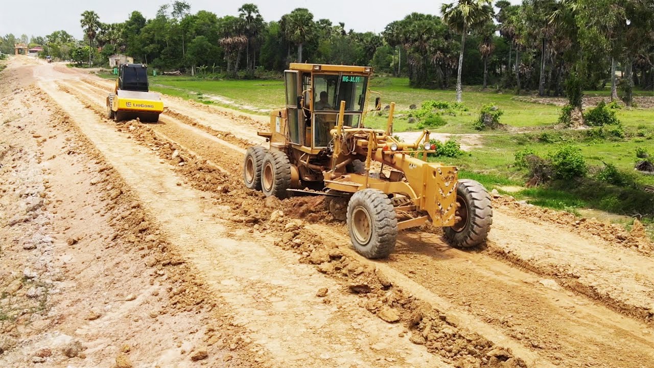 Best Motor Grader Building Foundation Road, Construction Road By Road ...