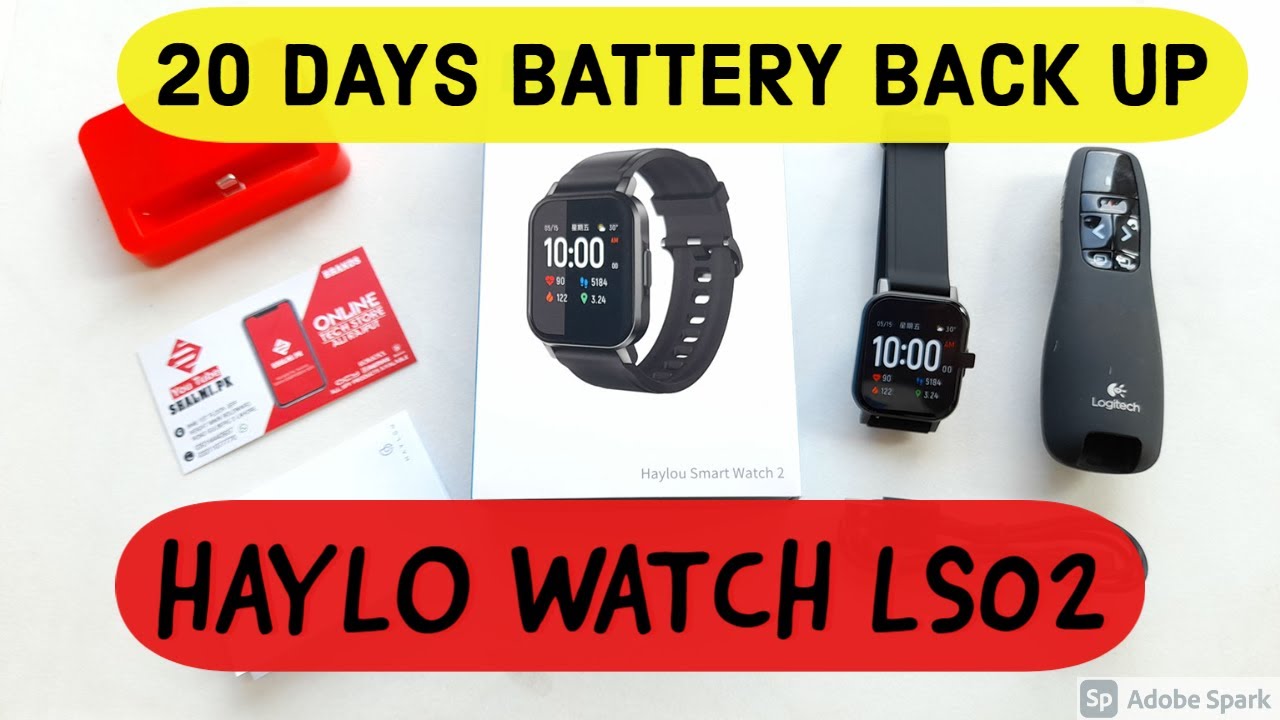 Haylo Ls02 || Smart Watch || 20 Days Battery Time || Water Proff || 12 ...