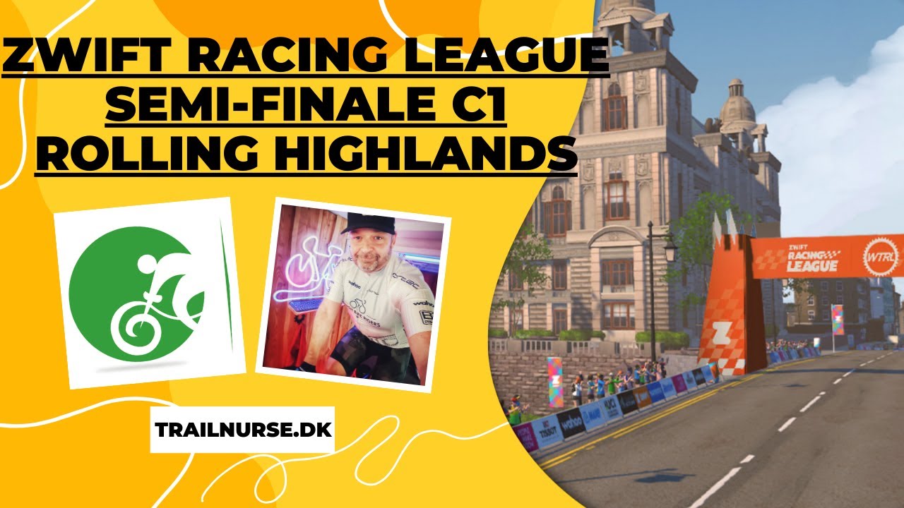 ZRL - Zwift Racing League semifinale på Rolling Highlands - YouTube
