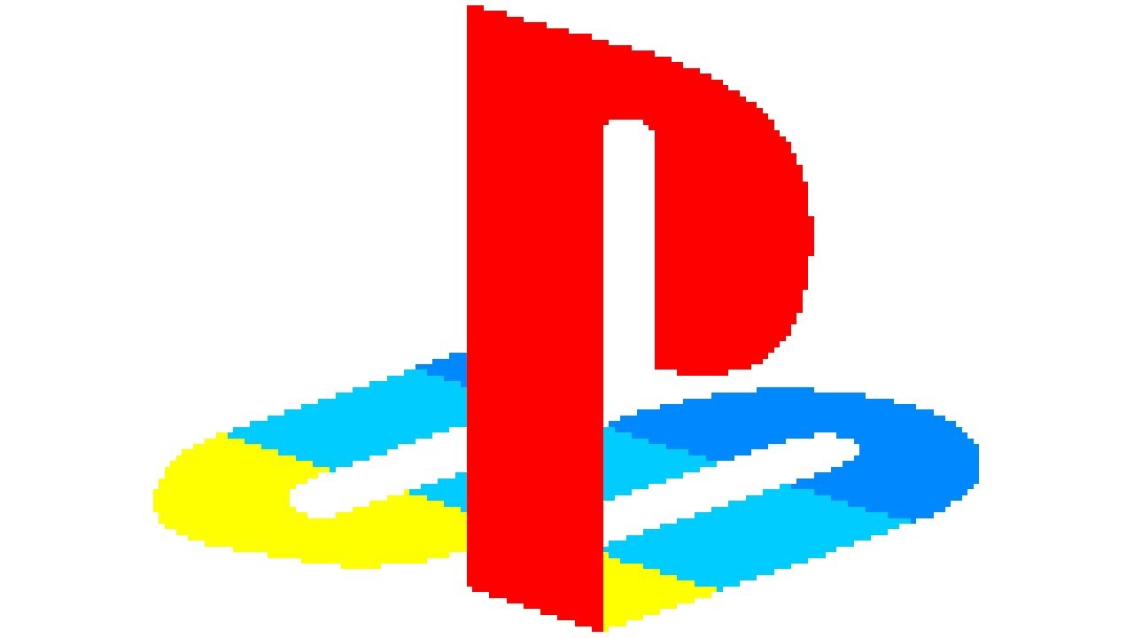 PlayStation Logo Pixel Art Timelapse - YouTube