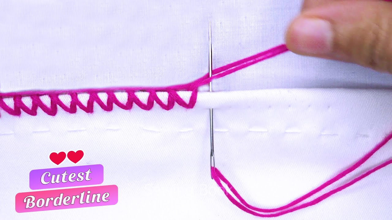 The CUTEST Way to Finish Your Embroidery Projects! Borderline Ideas ...