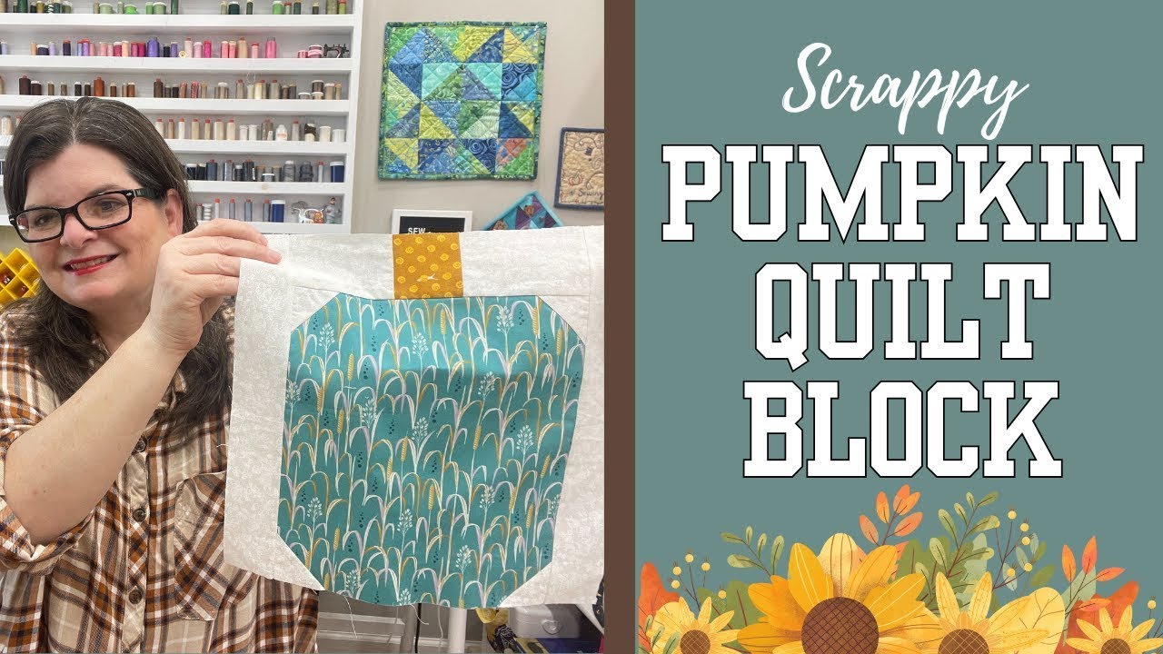 Scrappy Pumpkin Quilt Block Tutorial || Super EASY! - YouTube