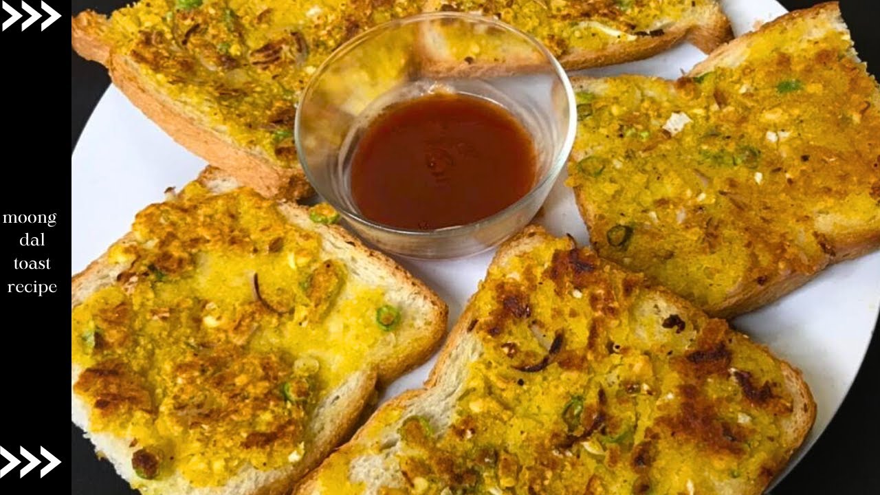 moong dal toast recipe | easy breakfast recipe | toast bread recipe | easy bread toast recipe ...