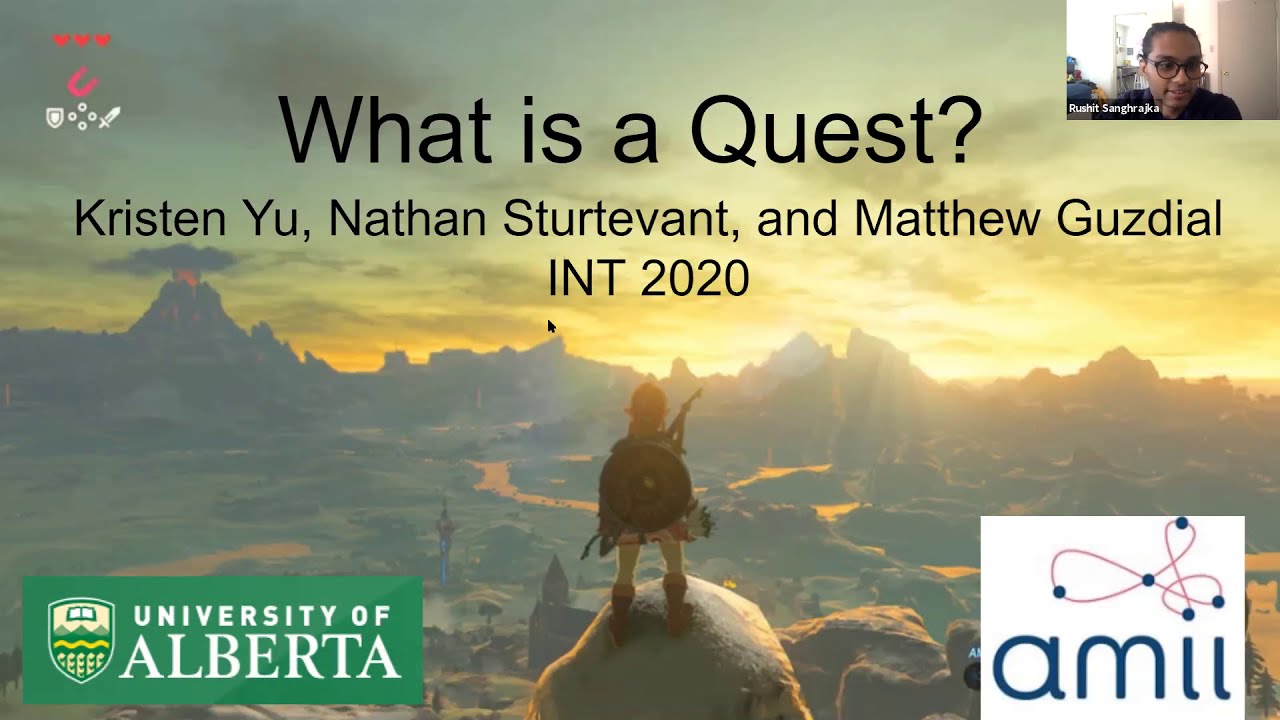 What is a Quest? by Kristen Yu, Nathan Sturtevant and Matthew Guzdial ...