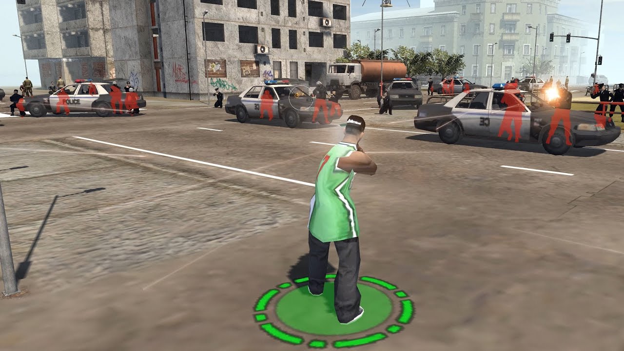 GTA San Andreas as a Real Time Strategy Game - Red Rising MOD - YouTube