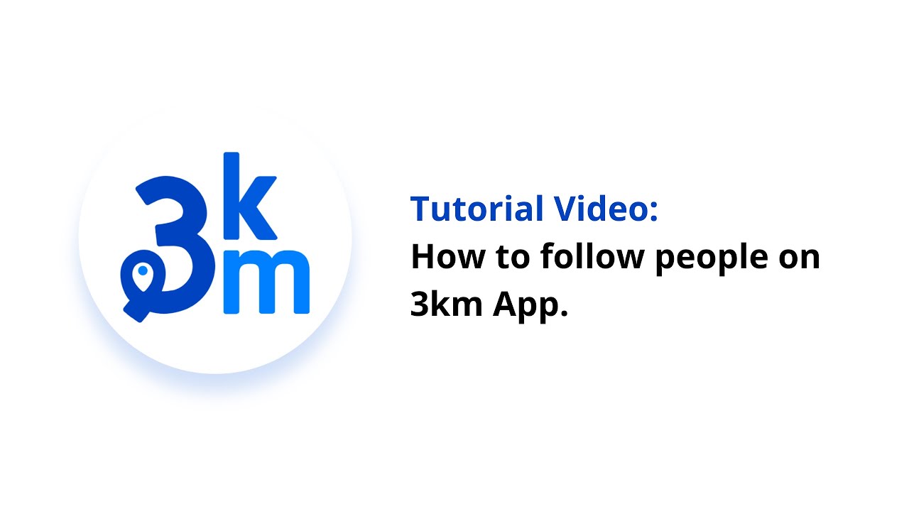 How to follow people on 3km App. - YouTube